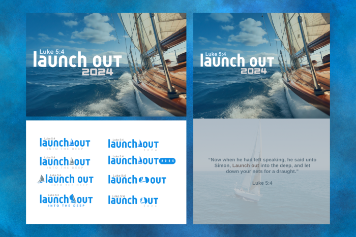 Yearly Church Theme Canva Template; Launch Out Into the Deep Church ...